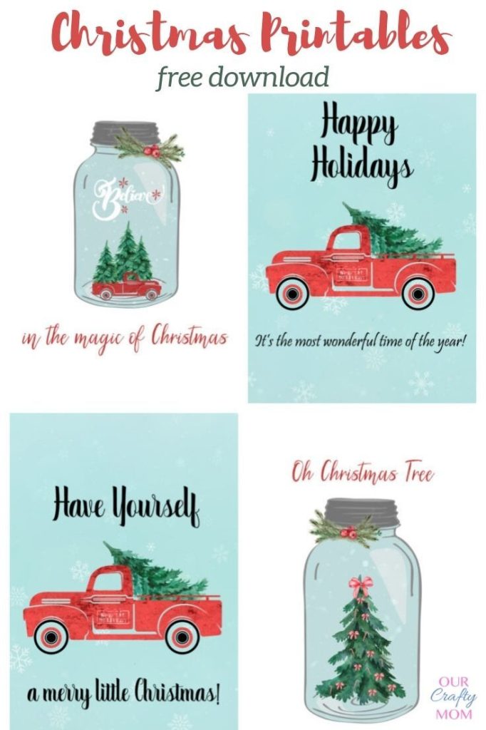 Free Holiday Printables - Mason Jar Crafts Love