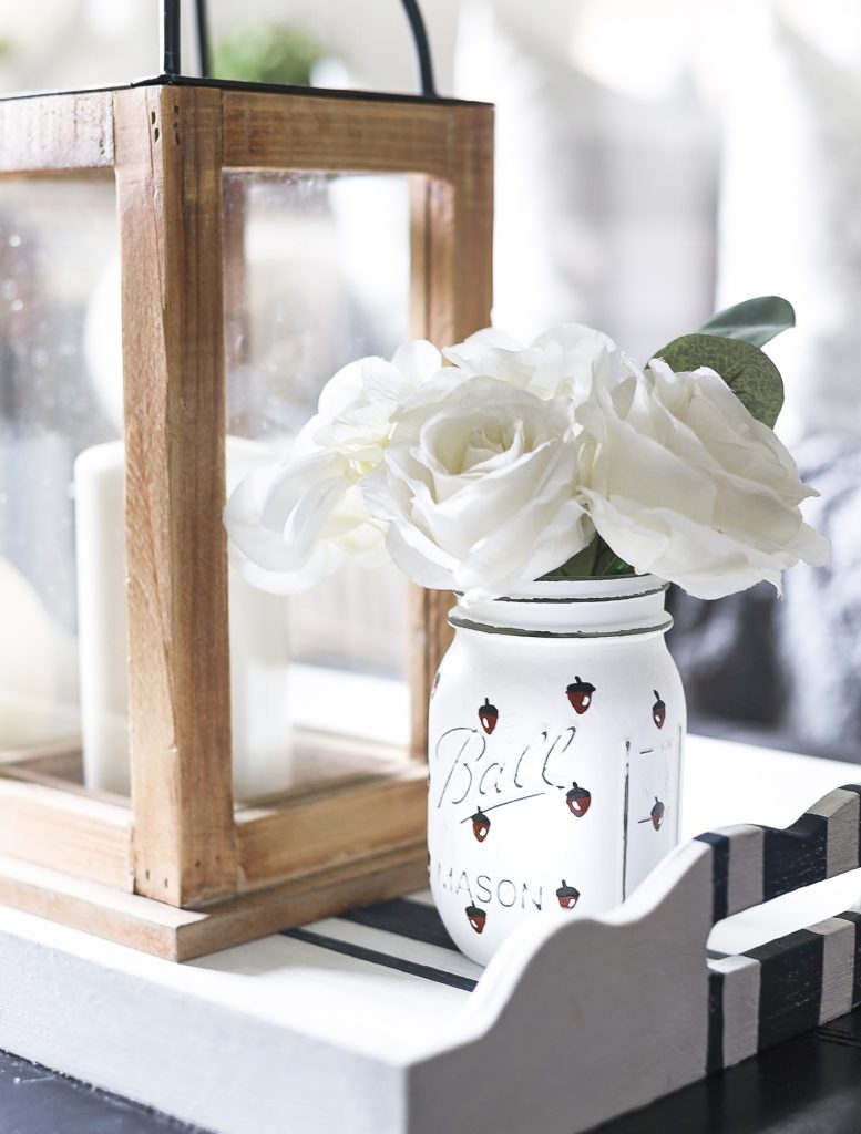 Painted Acorn Mason Jar - Mason Jar Crafts Love