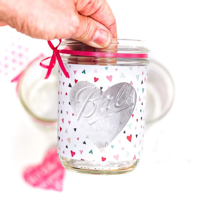 Easy Heart Cut Out Mason Jar Votive - Mason Jar Crafts Love