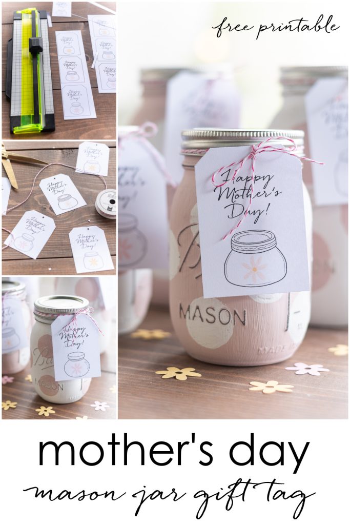 Mason Jar Mother's Day Gift Tag Free Printable - Mason Jar Crafts Love